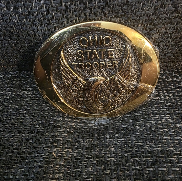 Accessories | Ohio State Trooper Gold Belt Buckle | Poshmark